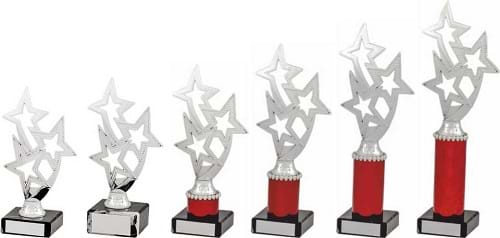 Star Performance Award Red Silver 2182 Series-Trophies2Schools