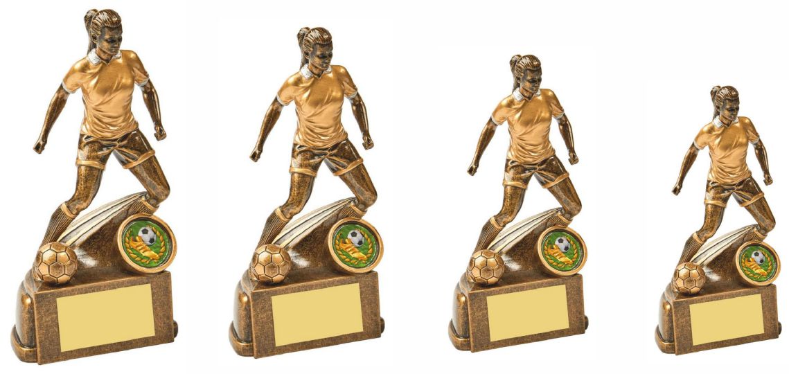 High Quality Heavy Resin Female Football Player Trophies RS872 Series ...