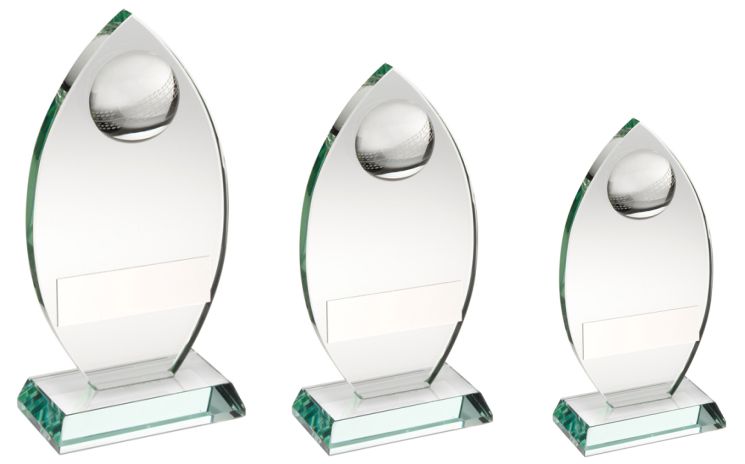 Glass Cricket Trophies TD446 Series - Direct Source