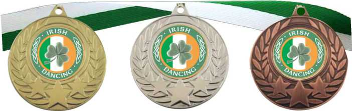 The UKs Cheapest Irish Dance Medals GMM7050 Series Choice of Ribbon ...