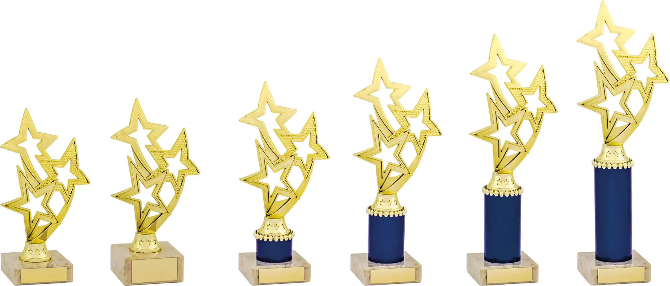Star Performance Award Gold Blue 2176 Series-Trophies2Schools