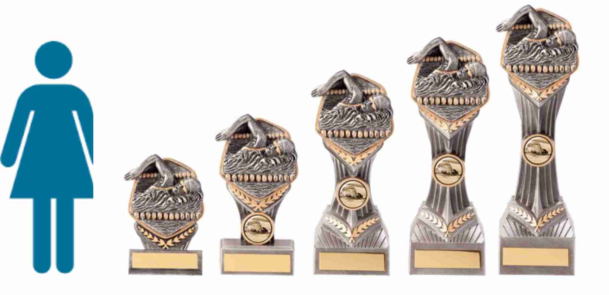 Falcon Female Swimming Trophies PA TR Series - Direct Source